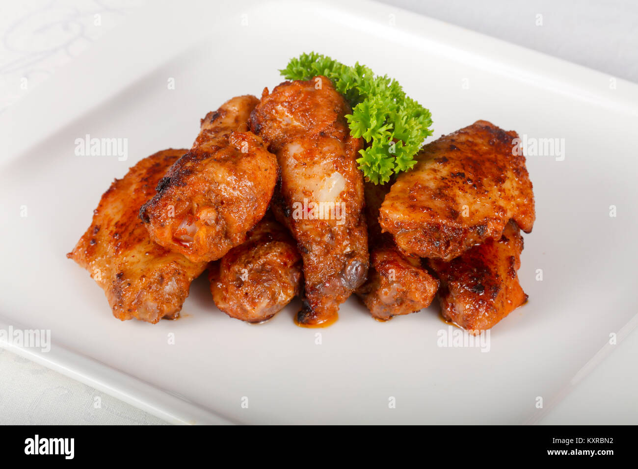 Roasted Chicken wings Stock Photo - Alamy