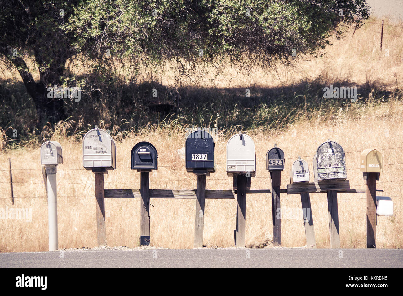 Mailboxes, California, 2017 Stock Photo - Alamy
