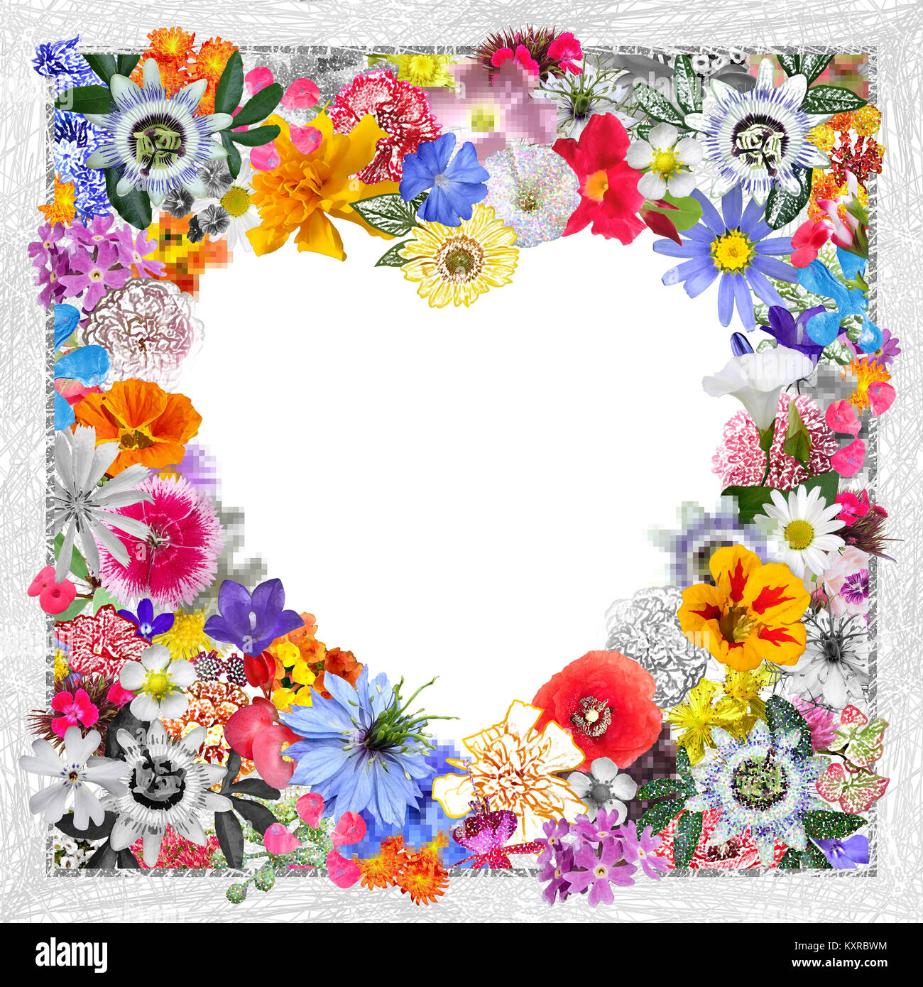 Collage heart hi-res stock photography and images - Alamy