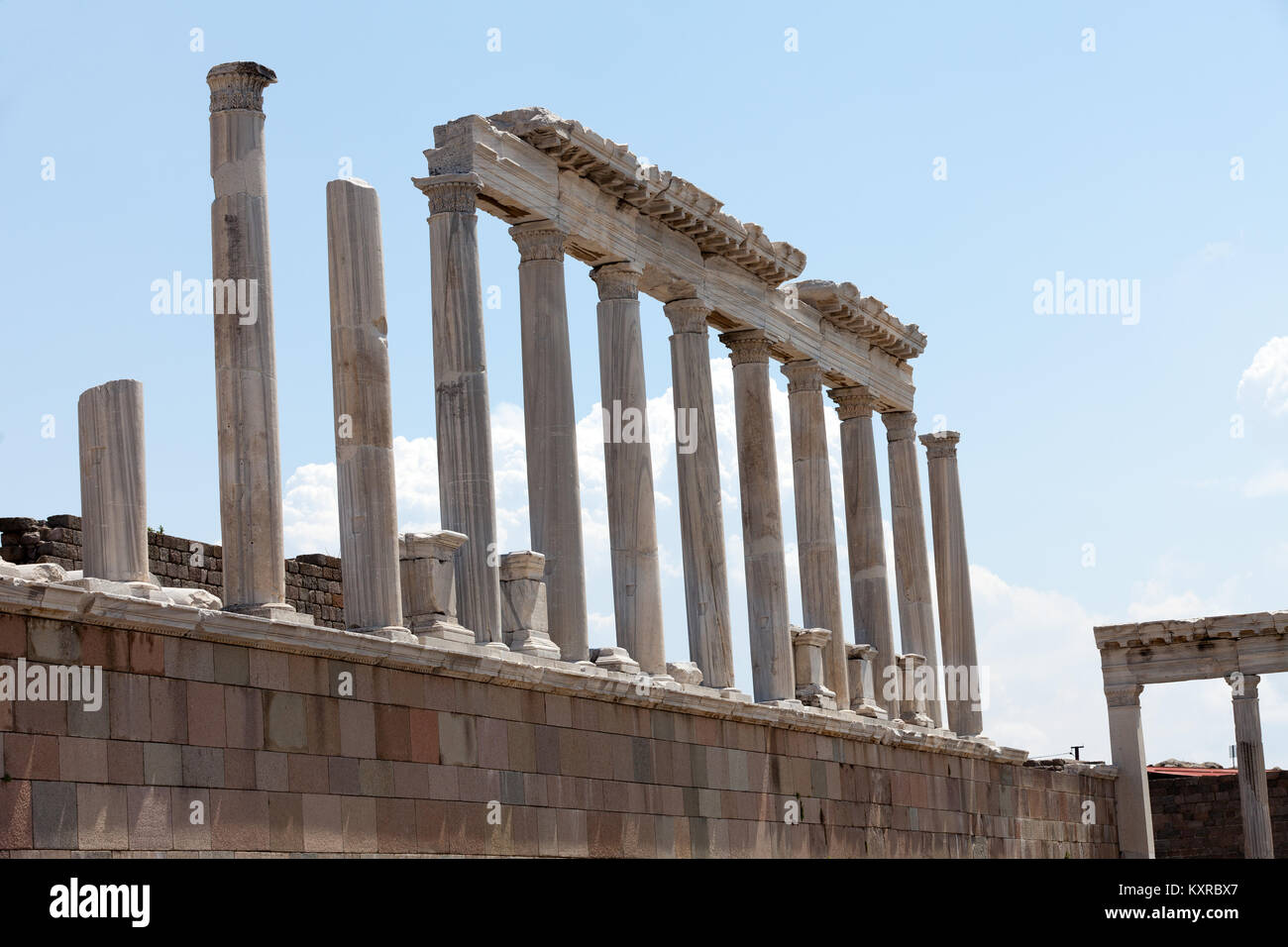 Temple of Trajan at Acropolis of Pergamon Stock Photo - Alamy
