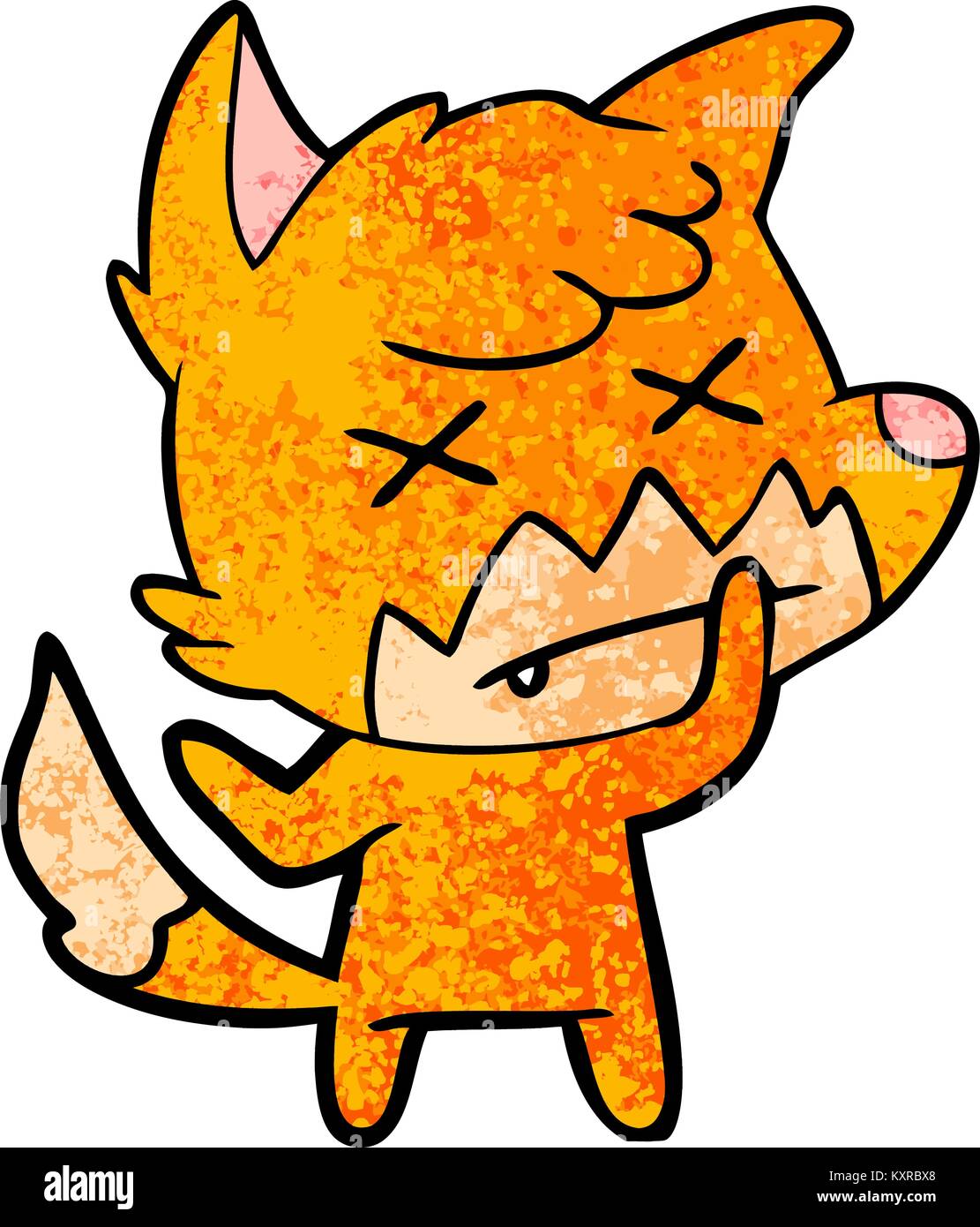 cartoon dead fox Stock Vector Image & Art - Alamy