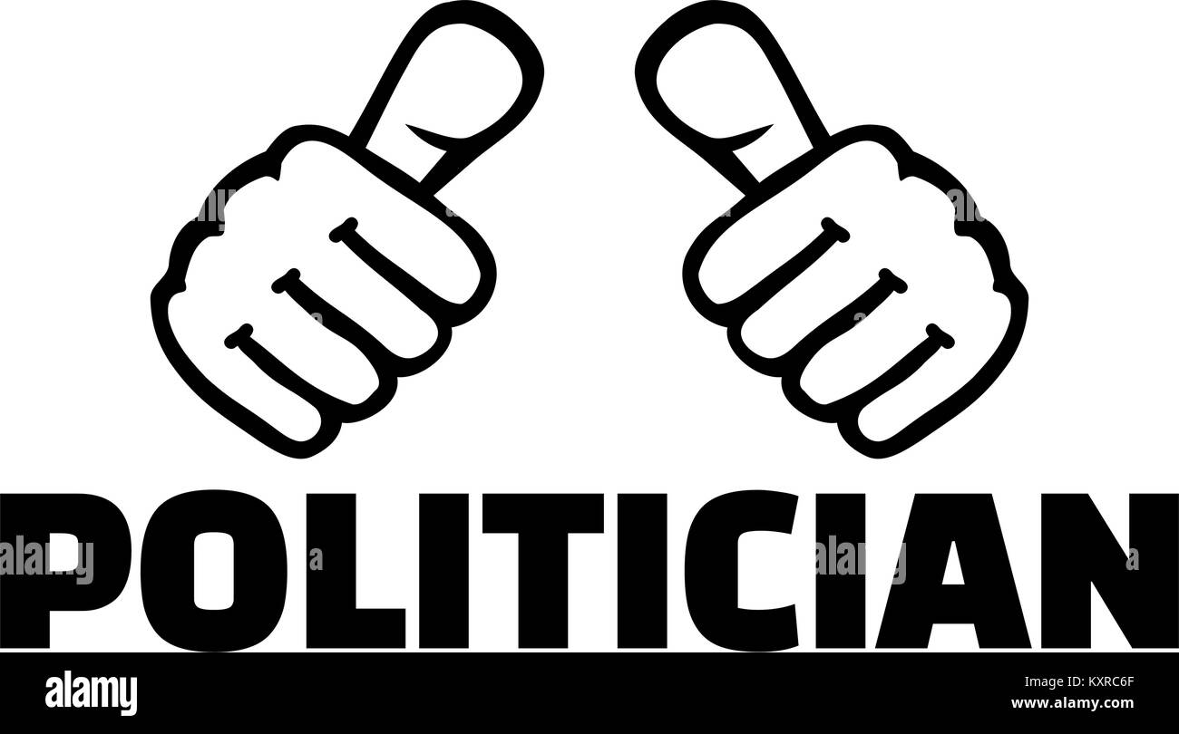 Thumbs with politician job title Stock Vector Image & Art - Alamy