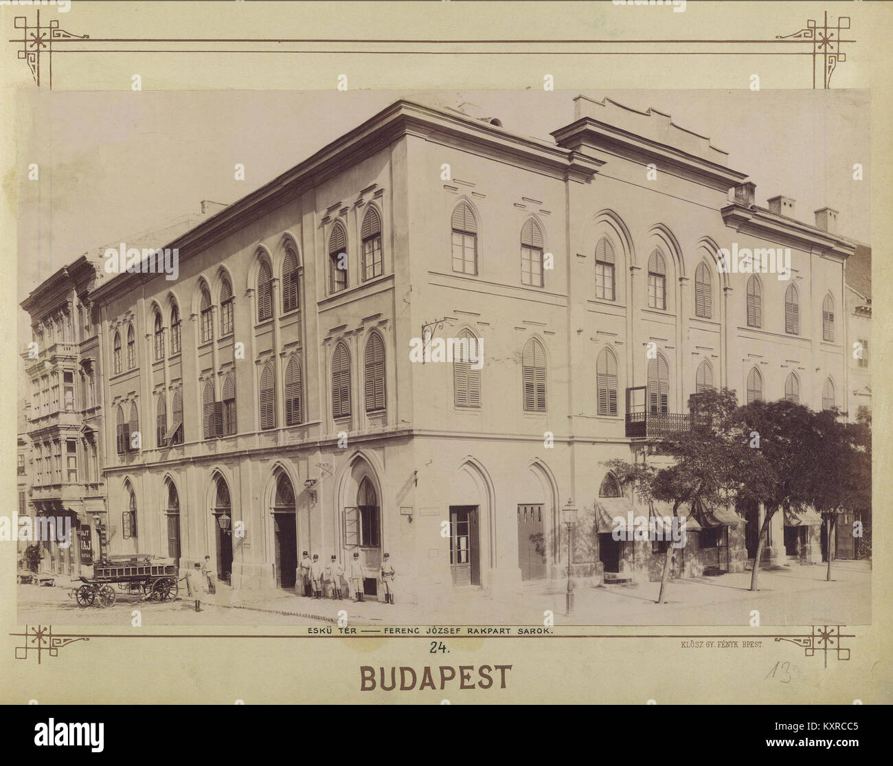 This photograph captures a scene from March 15, 1948, in Budapest ...