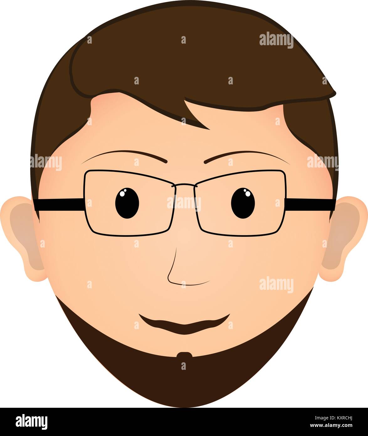 Happy man avatar Stock Vector Image & Art - Alamy