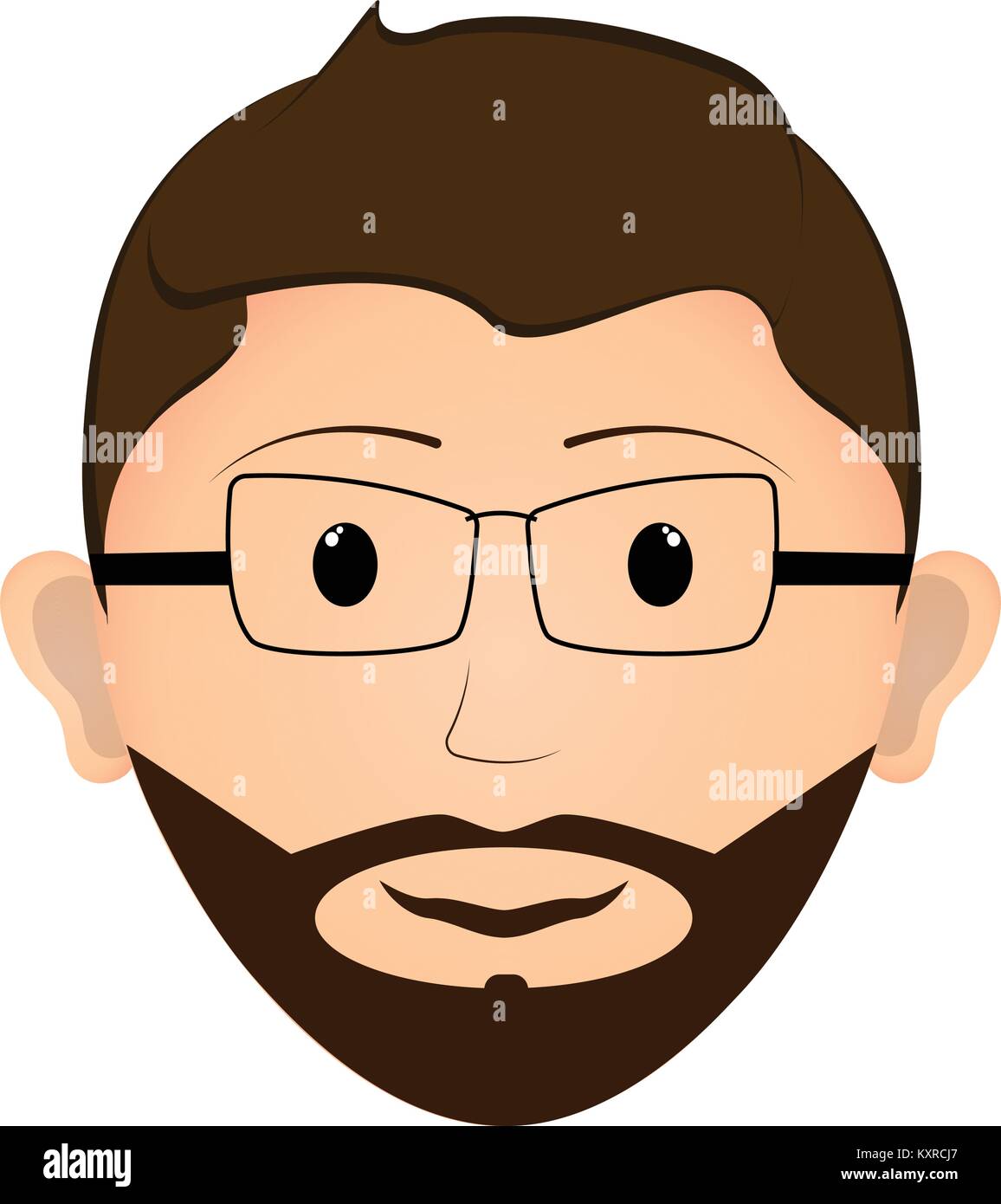 Happy man avatar Stock Vector Image & Art - Alamy