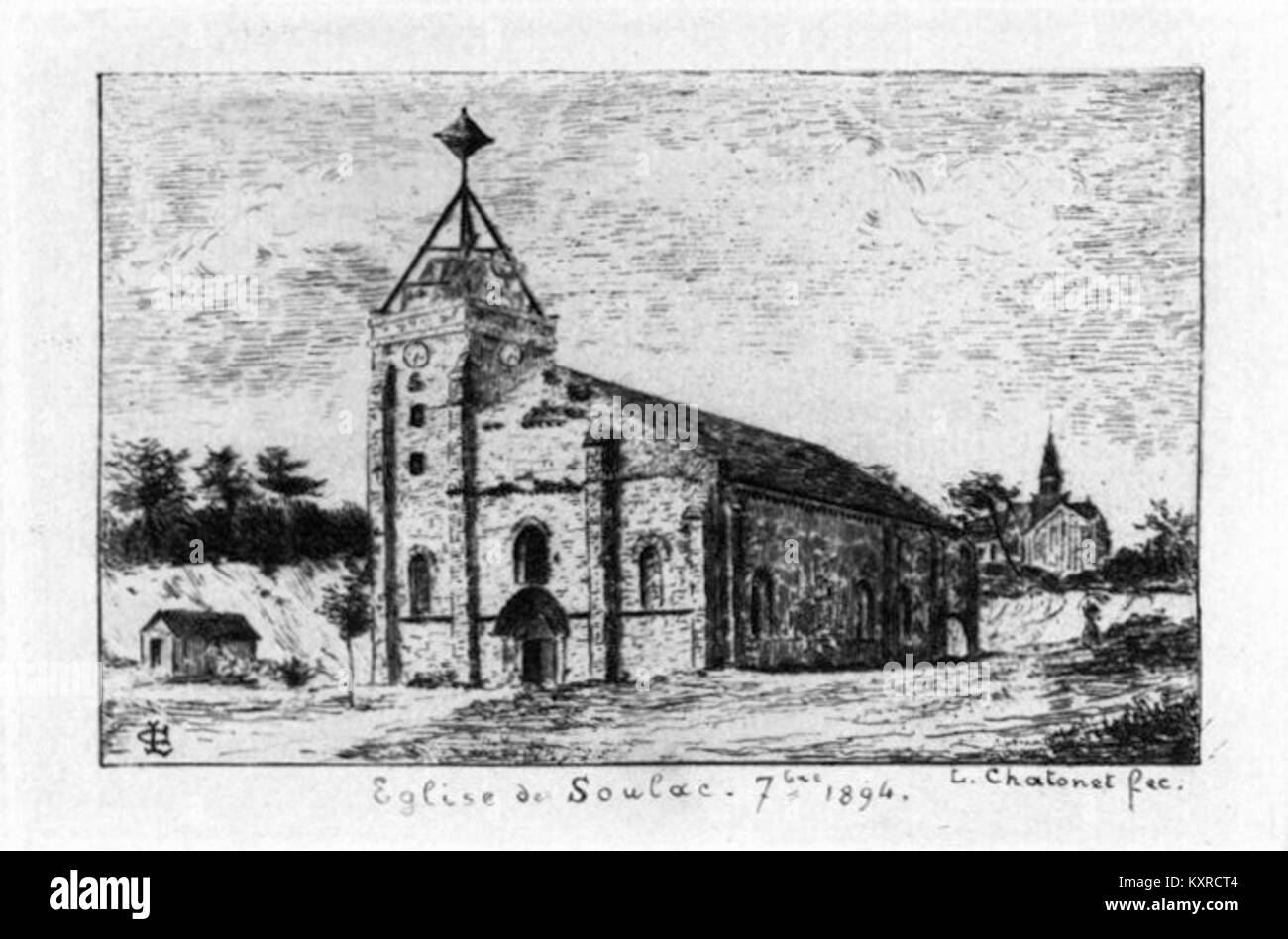 This is an image of the Église de Soulac, a church attributed to ...