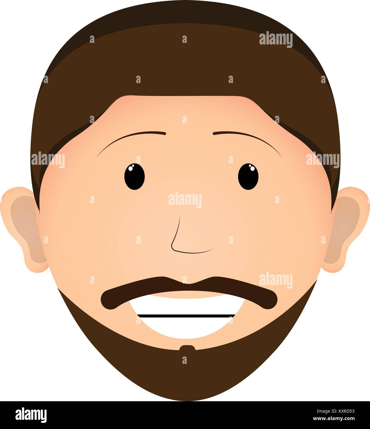 Happy man avatar Stock Vector Image & Art - Alamy