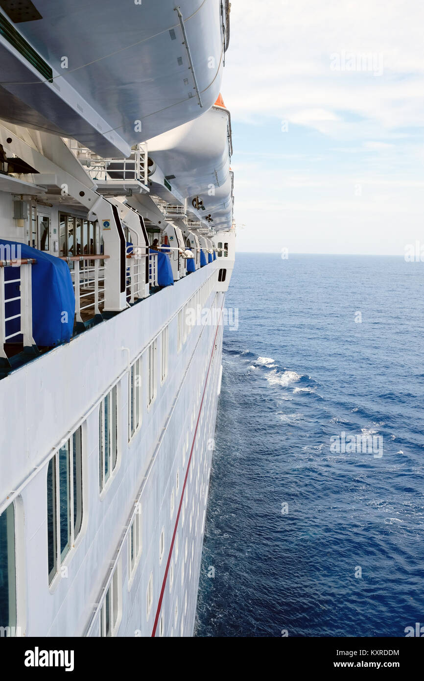 View from the deck of a cruise ship Stock Photo - Alamy