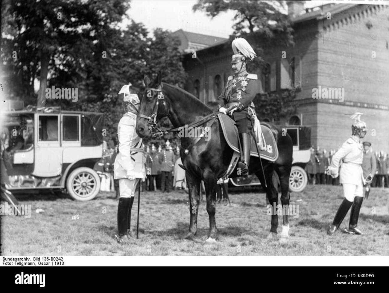 A historical photograph from the German Federal Archives showing Kaiser ...