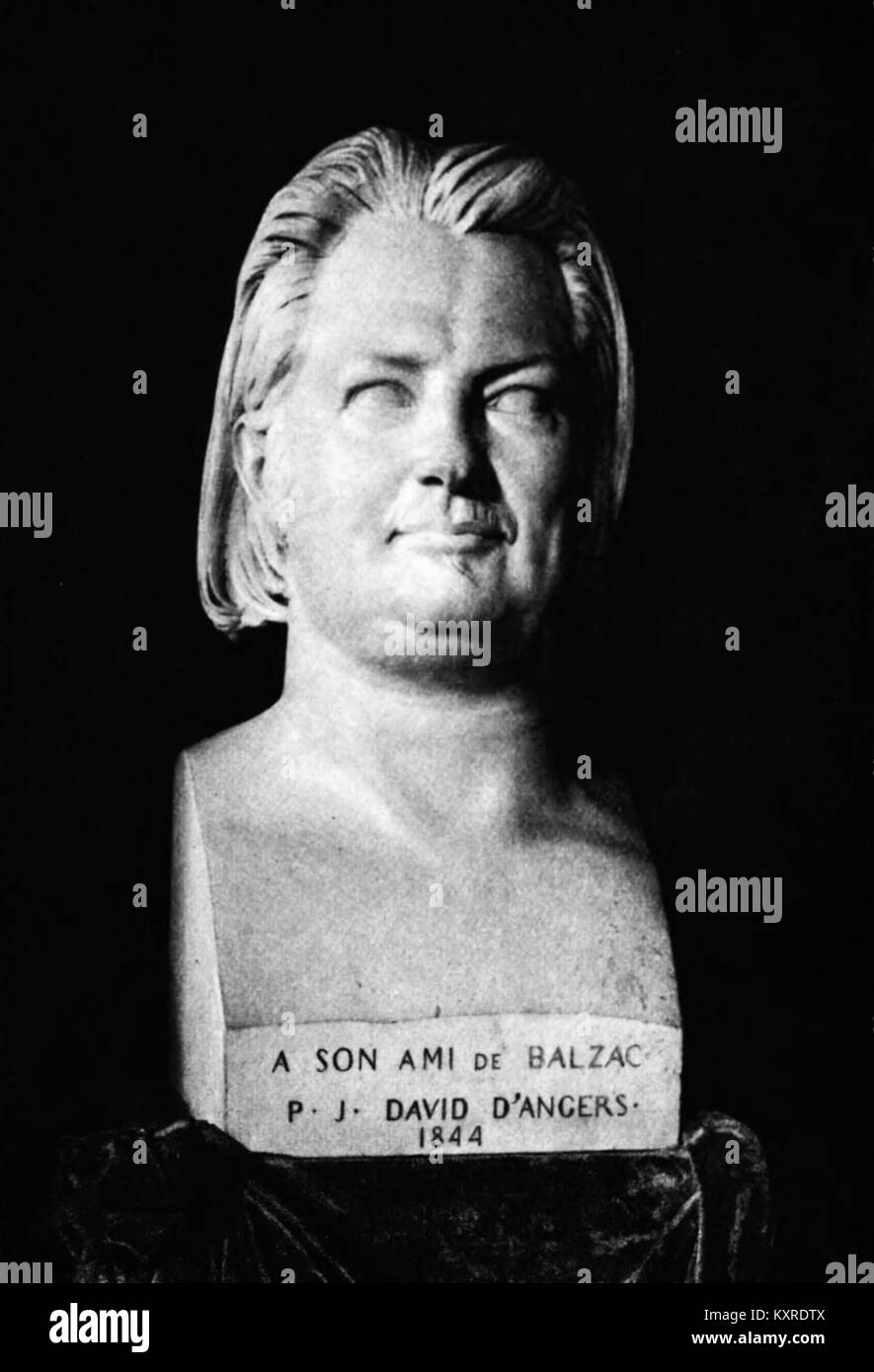 This bust depicts Honoré de Balzac, the renowned French novelist and ...