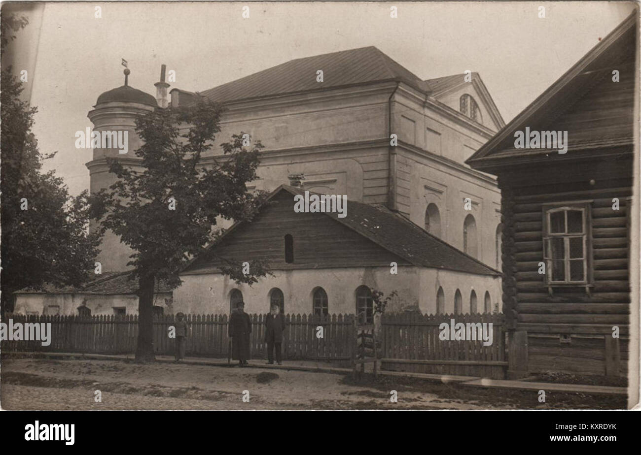 The Bychaŭ Synagogue, dated 1918, is a historic Jewish religious ...