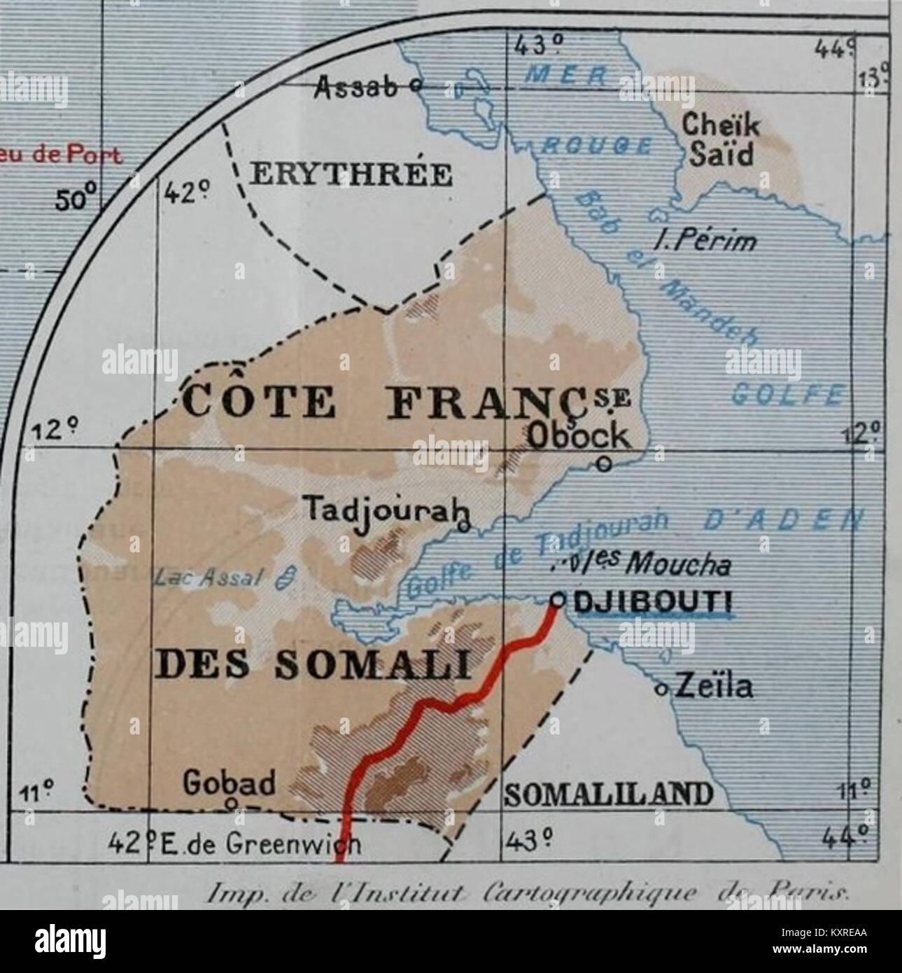 Postage stamp from French Somaliland dated 1923, showing the colony’s ...