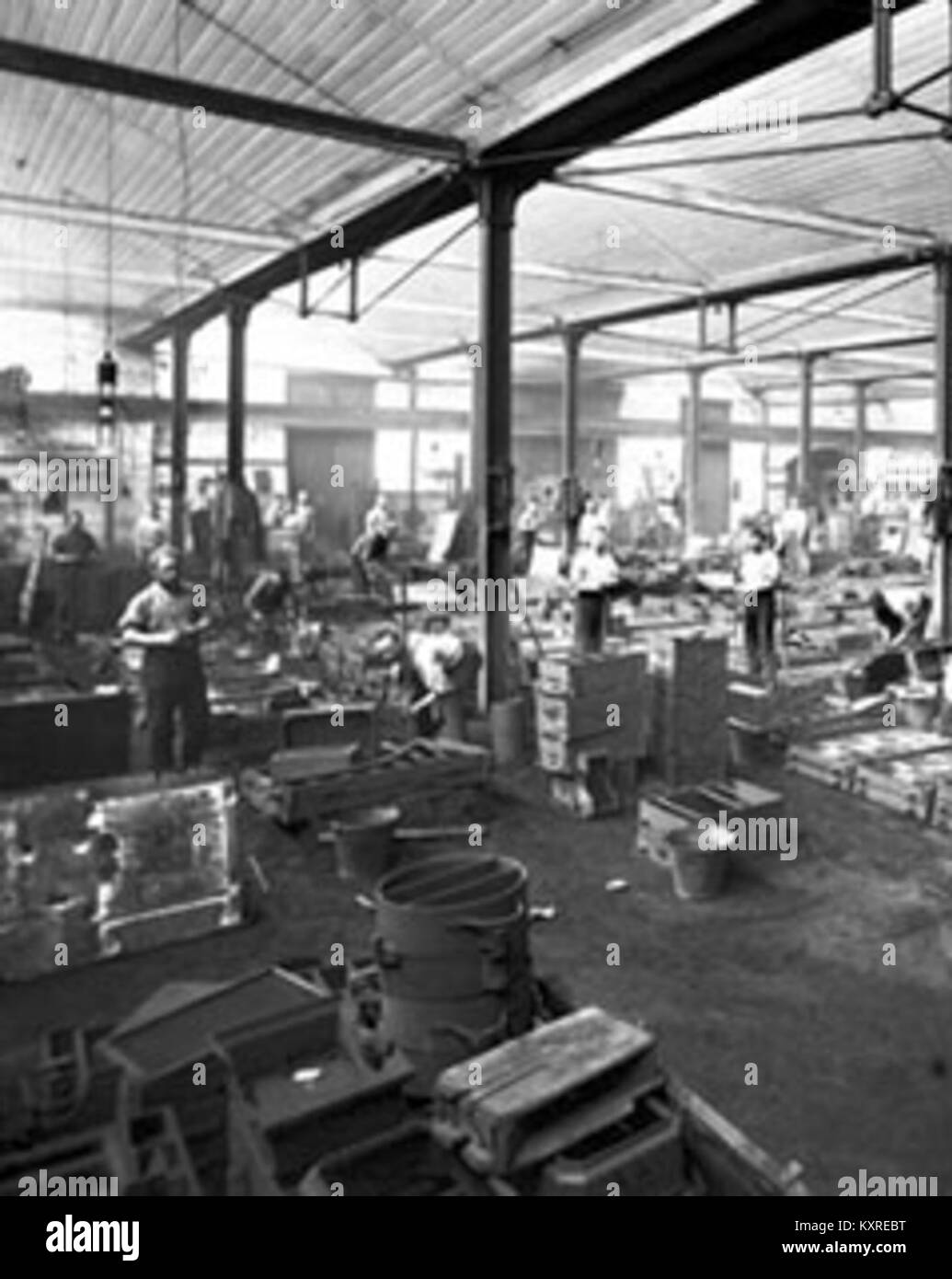 Workers in a foundry Black and White Stock Photos & Images - Alamy
