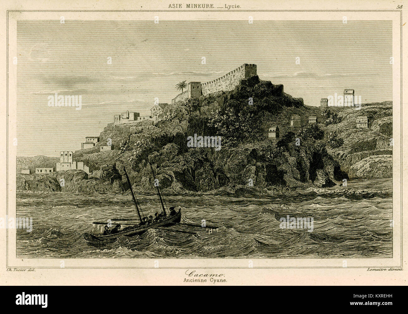 Cacamo ancienne Cyane - Texier Charles Félix Marie - 1882 Stock Photo ...