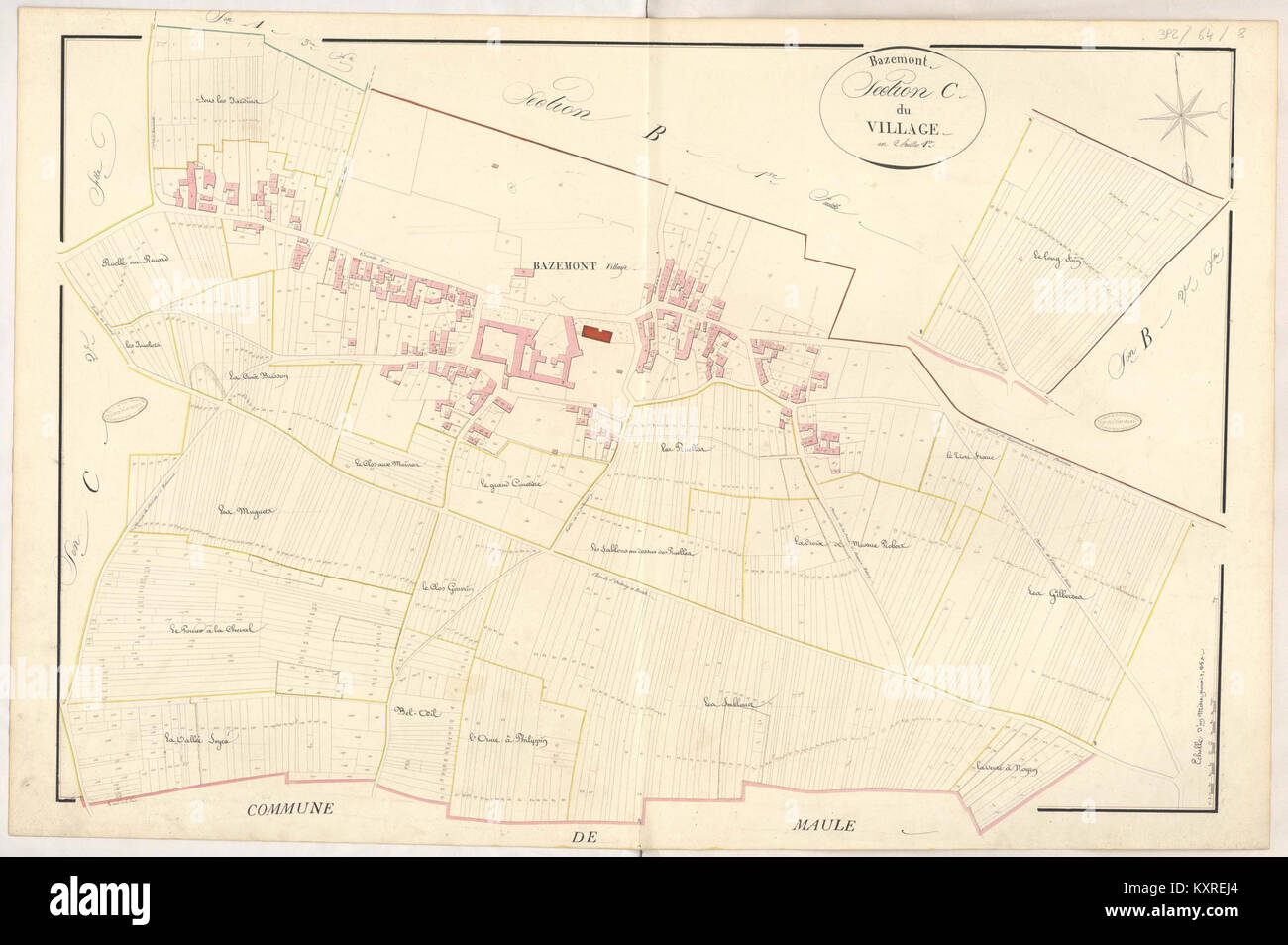 Surveying cadastre land map hi-res stock photography and images - Alamy