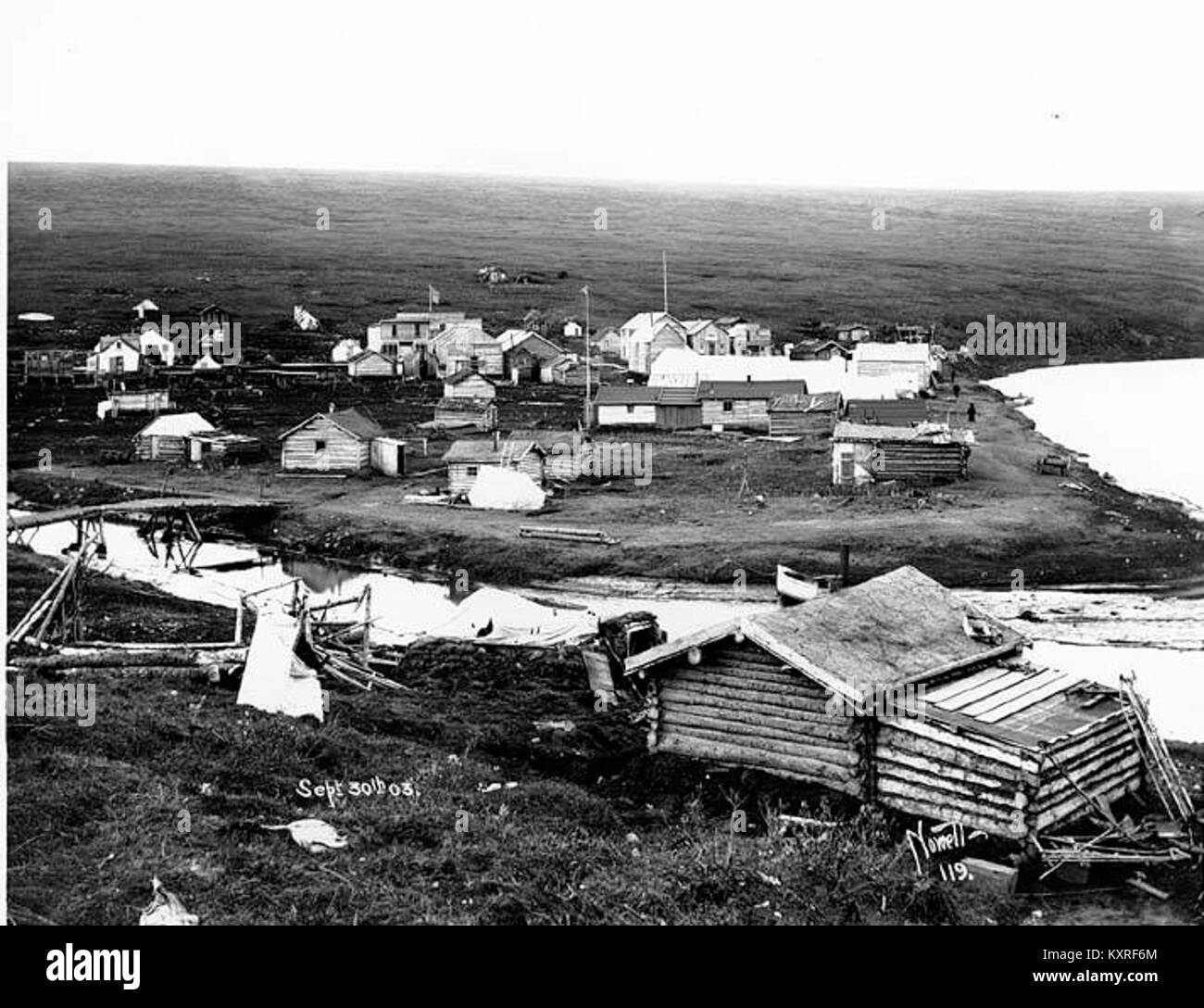 A 1903 photograph of Candle City, Alaska, documents early town ...