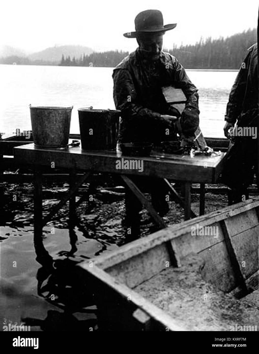 Salmon cannery alaska Black and White Stock Photos & Images - Alamy