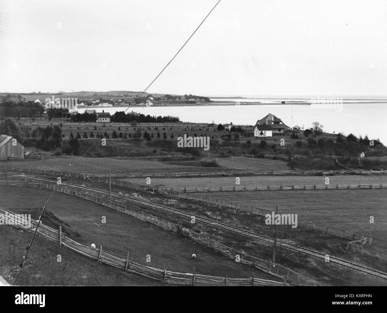 A historical photograph of Carleton, located on the Gaspe Peninsula in ...