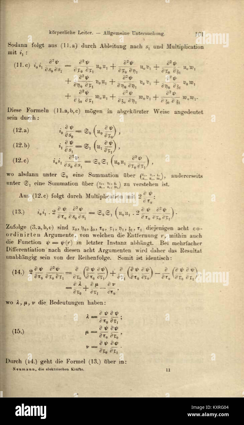 Carl Gottfried Neumann's work 'Die elektrischen Kräfte' from 179 ...