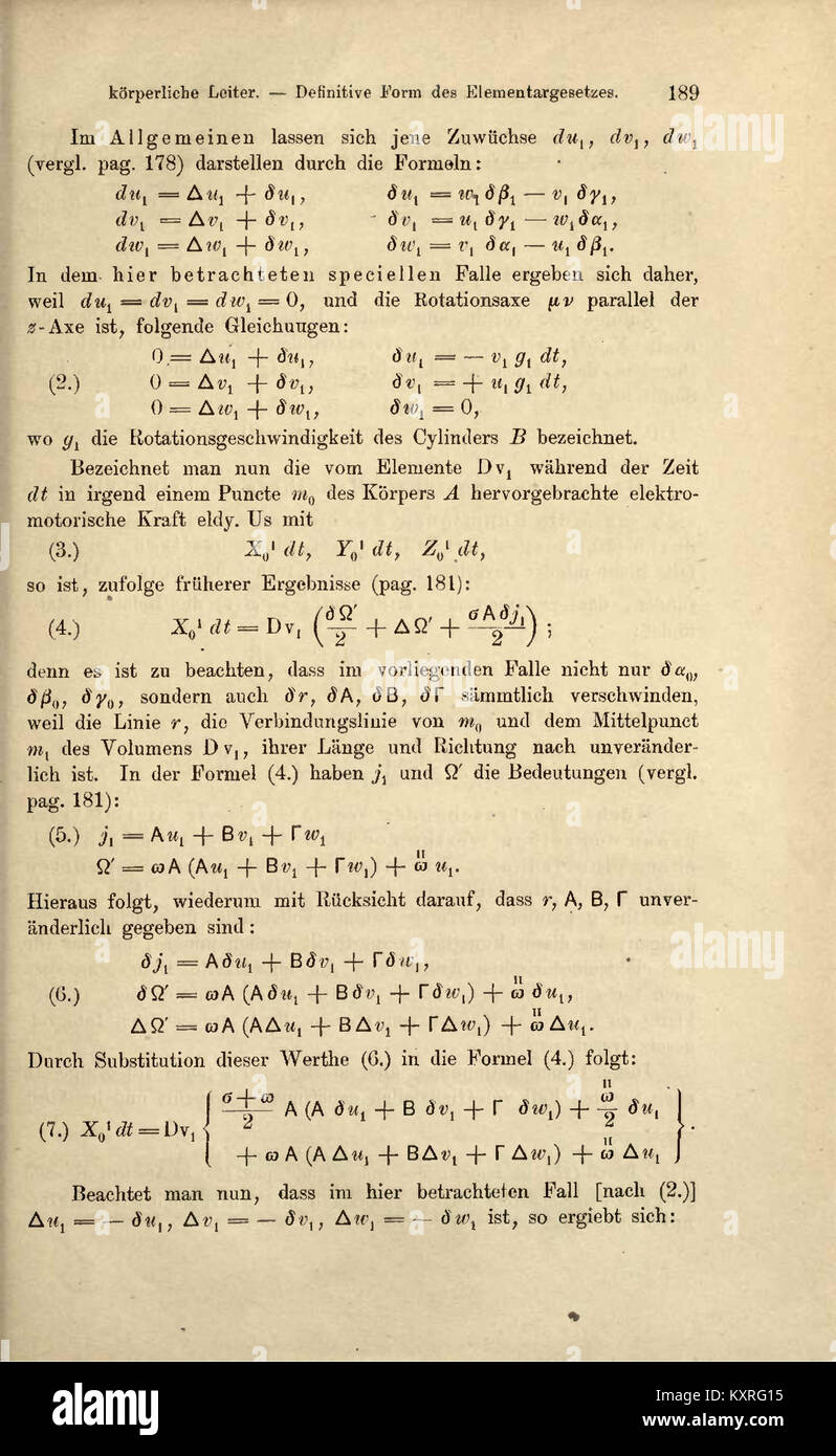 This version number 207 of Carl Gottfried Neumann’s Die elektrischen ...