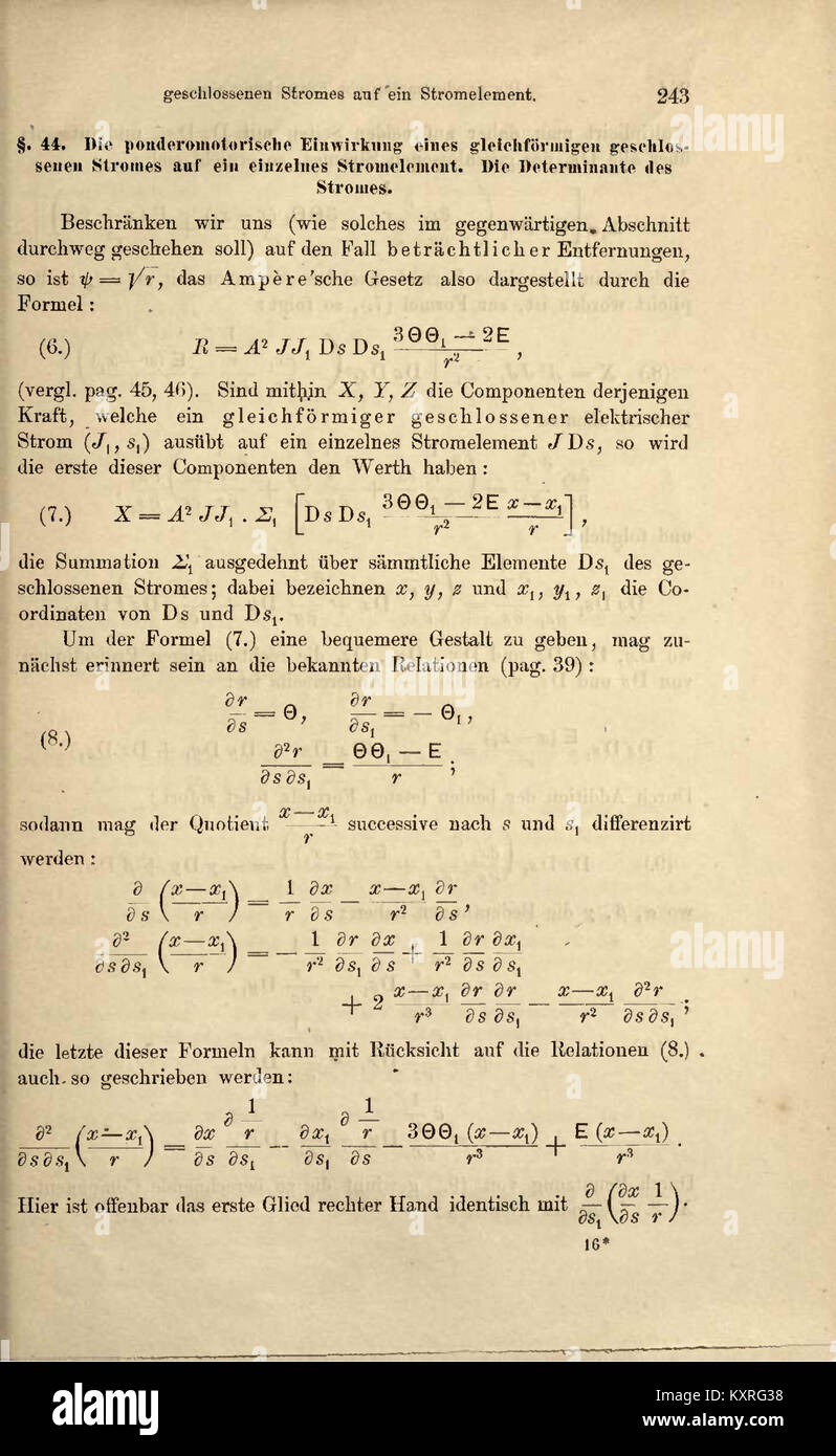 This image references 'Die elektrischen Kräfte' by Carl Gottfried ...