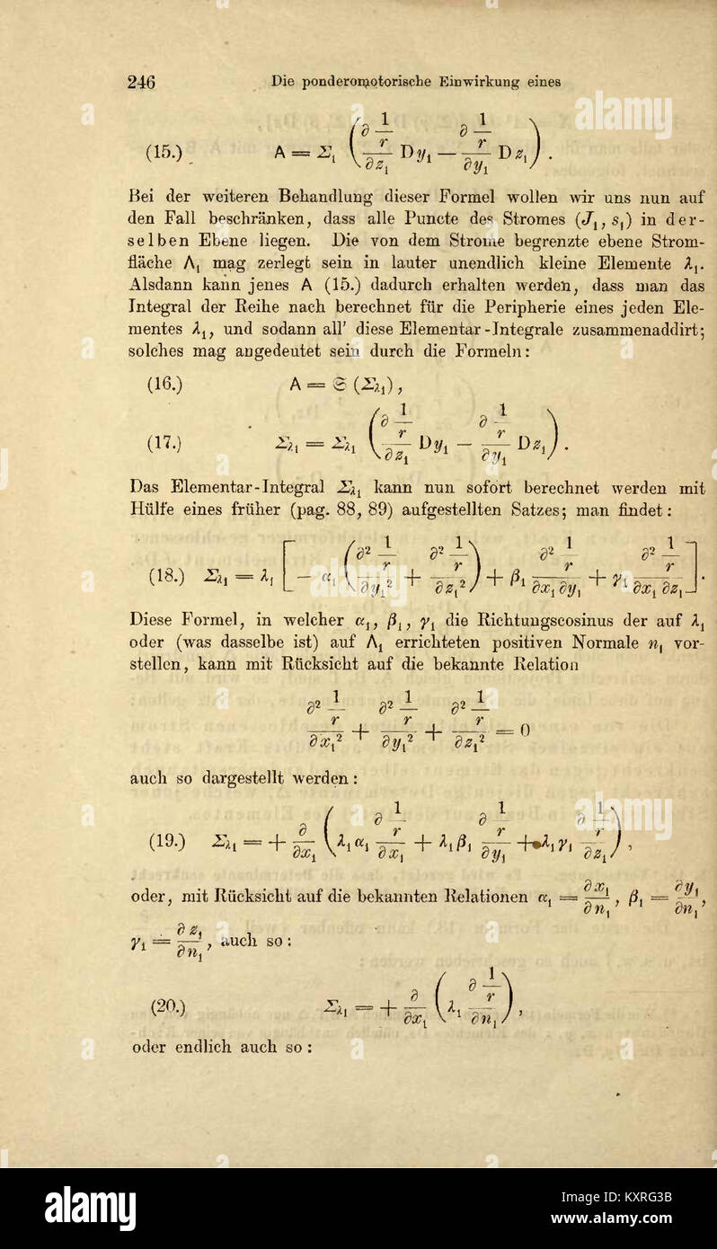 Carl Gottfried Neumann’s work, 'Die elektrischen Kräfte,' from the 19th ...