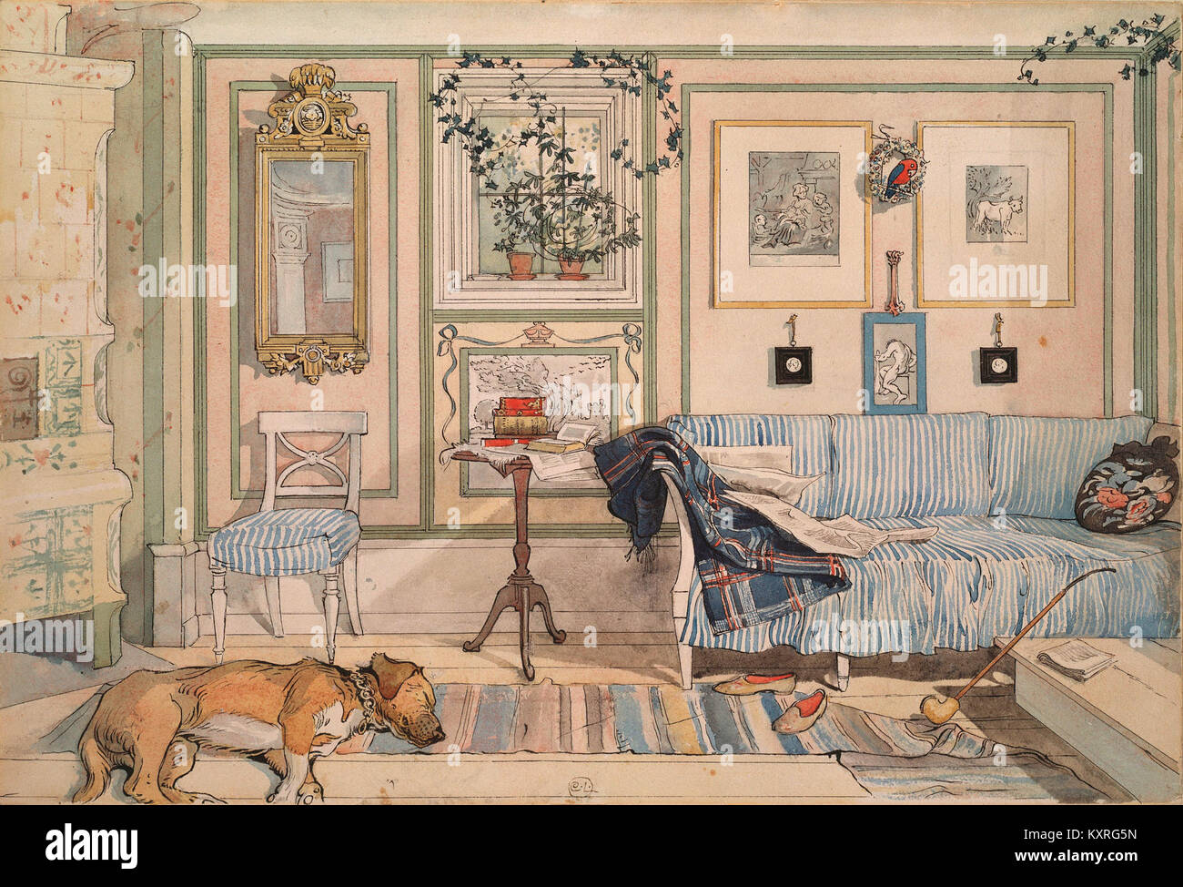 This artwork by Carl Larsson, titled Läthärnet, is a notable piece in ...