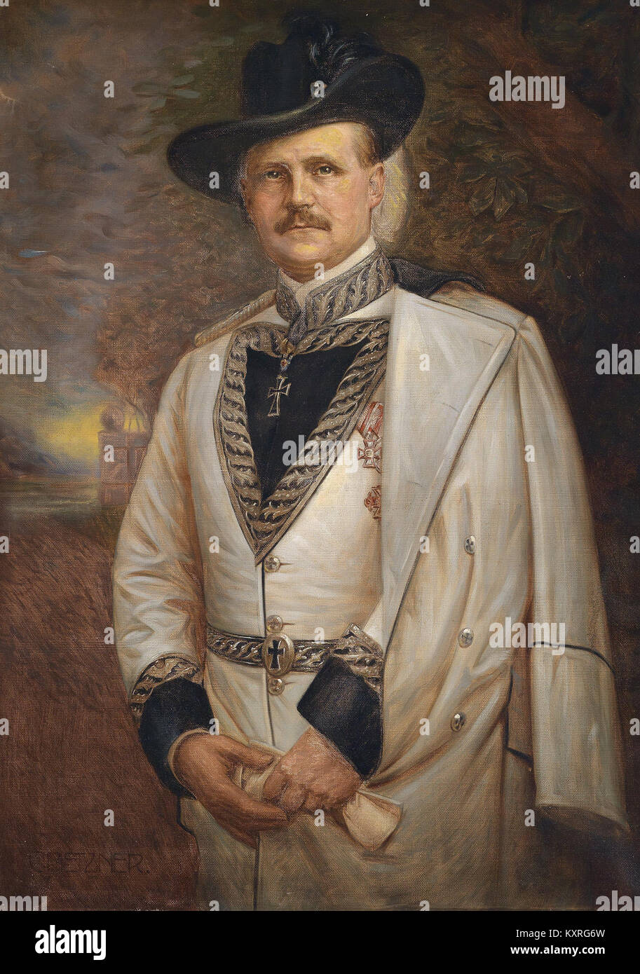 This portrait by Carl Pietzner depicts Franz Josef Freiherr von ...