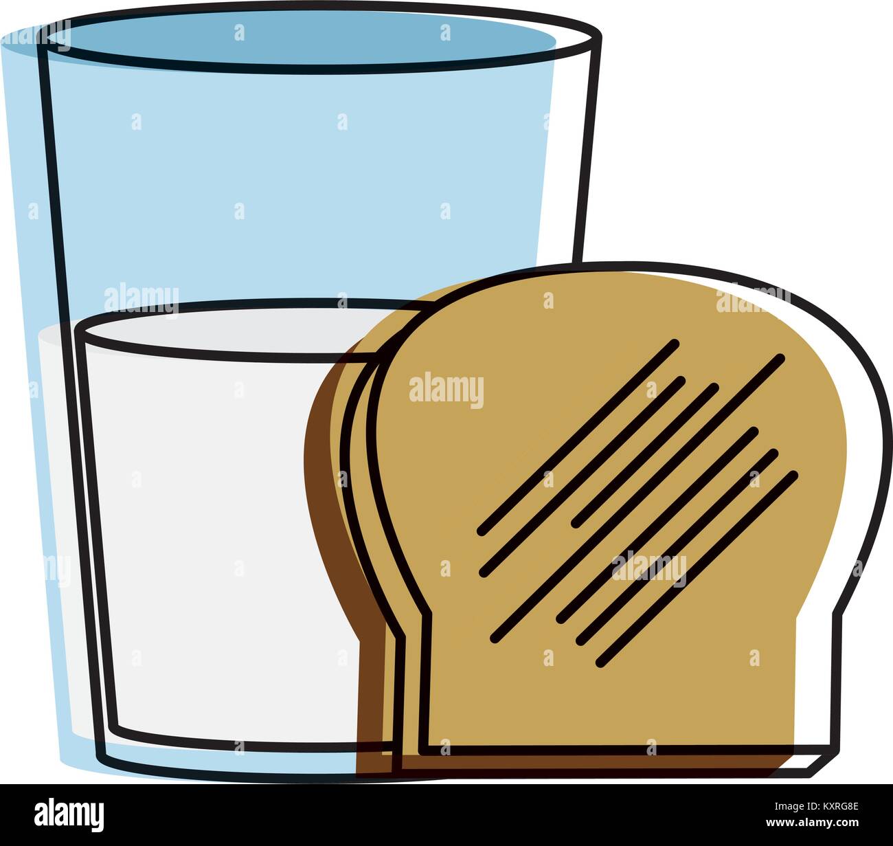 Bread and milk design Stock Vector Image & Art - Alamy
