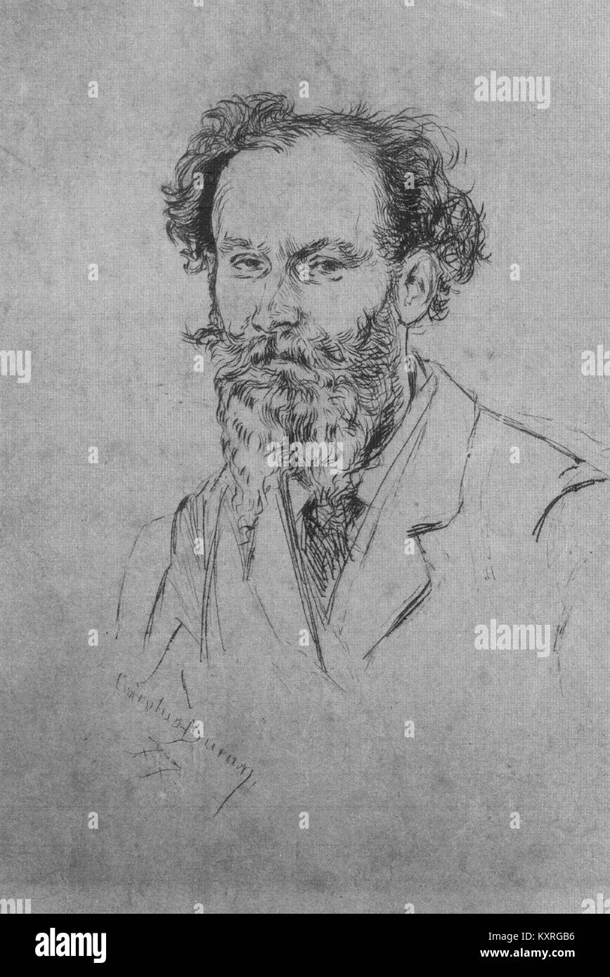 A sketch by Carolus-Duran depicting Édouard Manet. The drawing ...