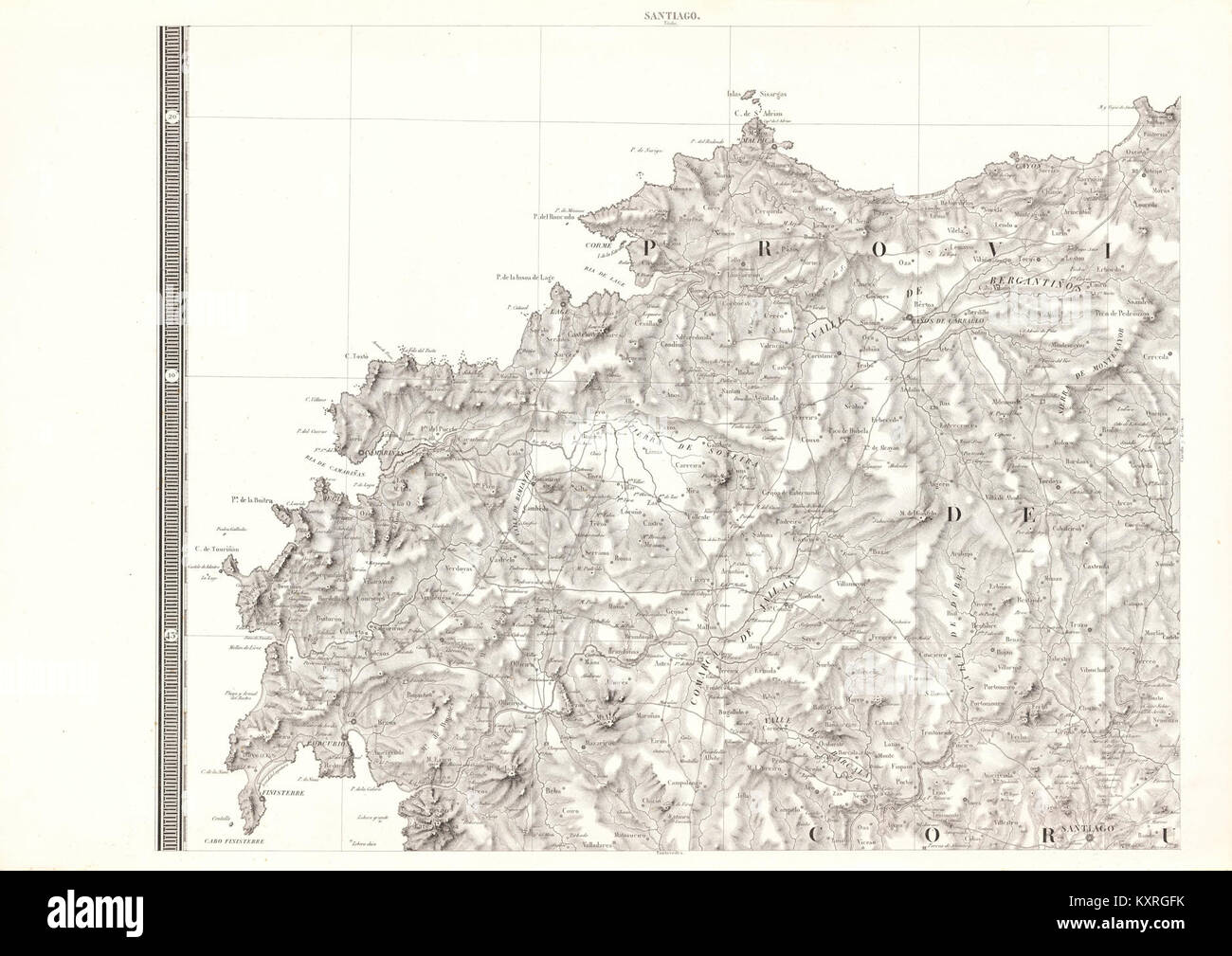 Map of galicia hi-res stock photography and images - Alamy