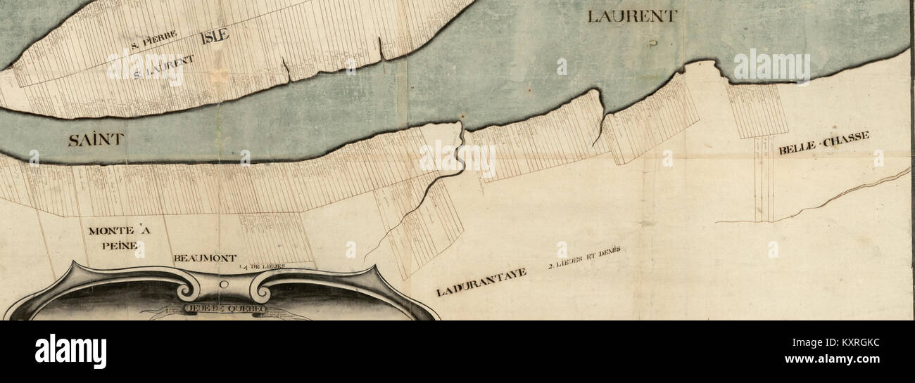Map of quebec 1700s hi-res stock photography and images - Alamy