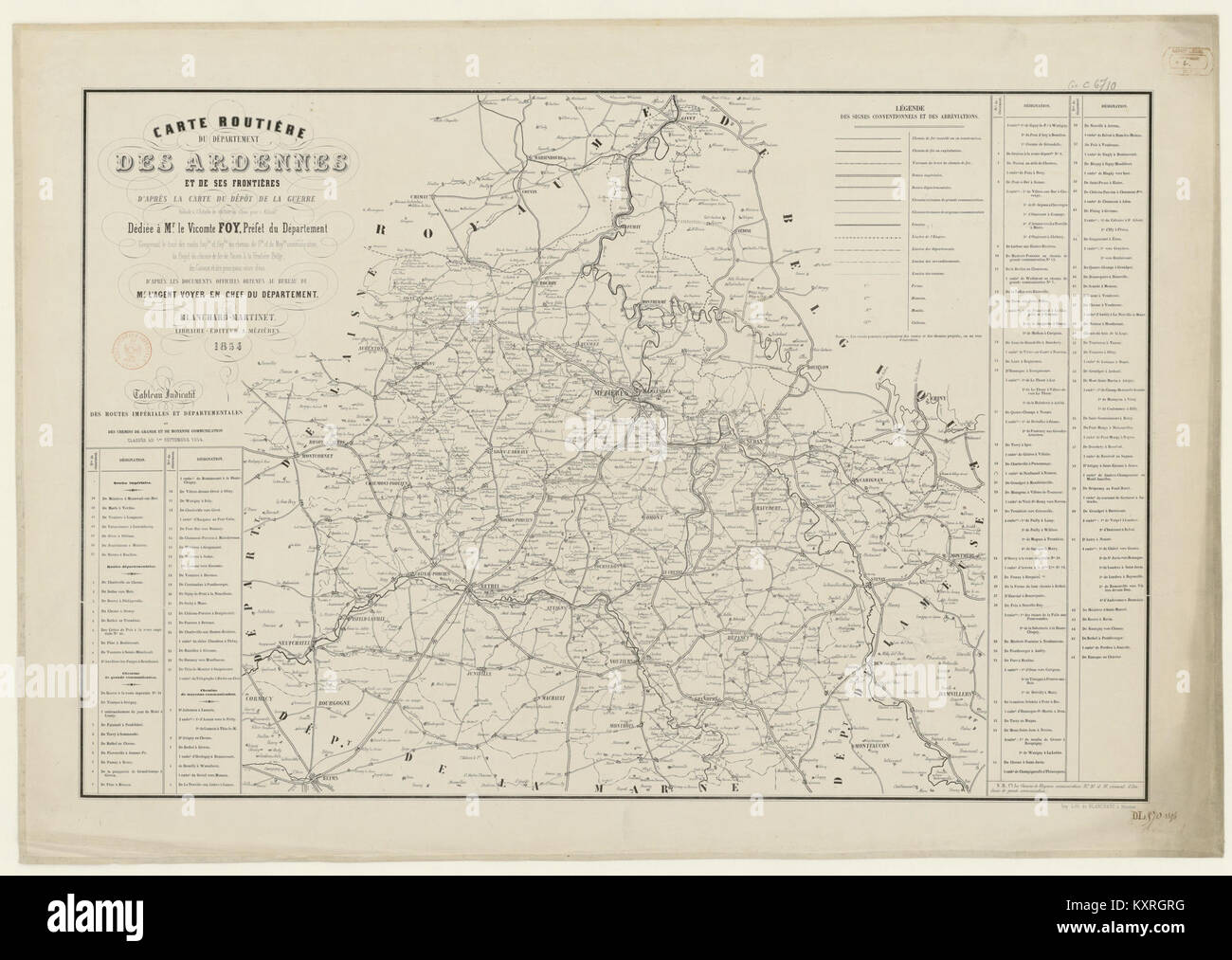 Ardennes map hi-res stock photography and images - Alamy