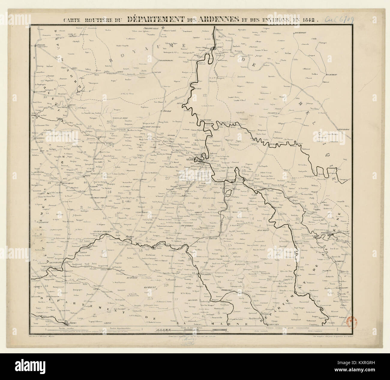Carte des ardennes hi-res stock photography and images - Alamy