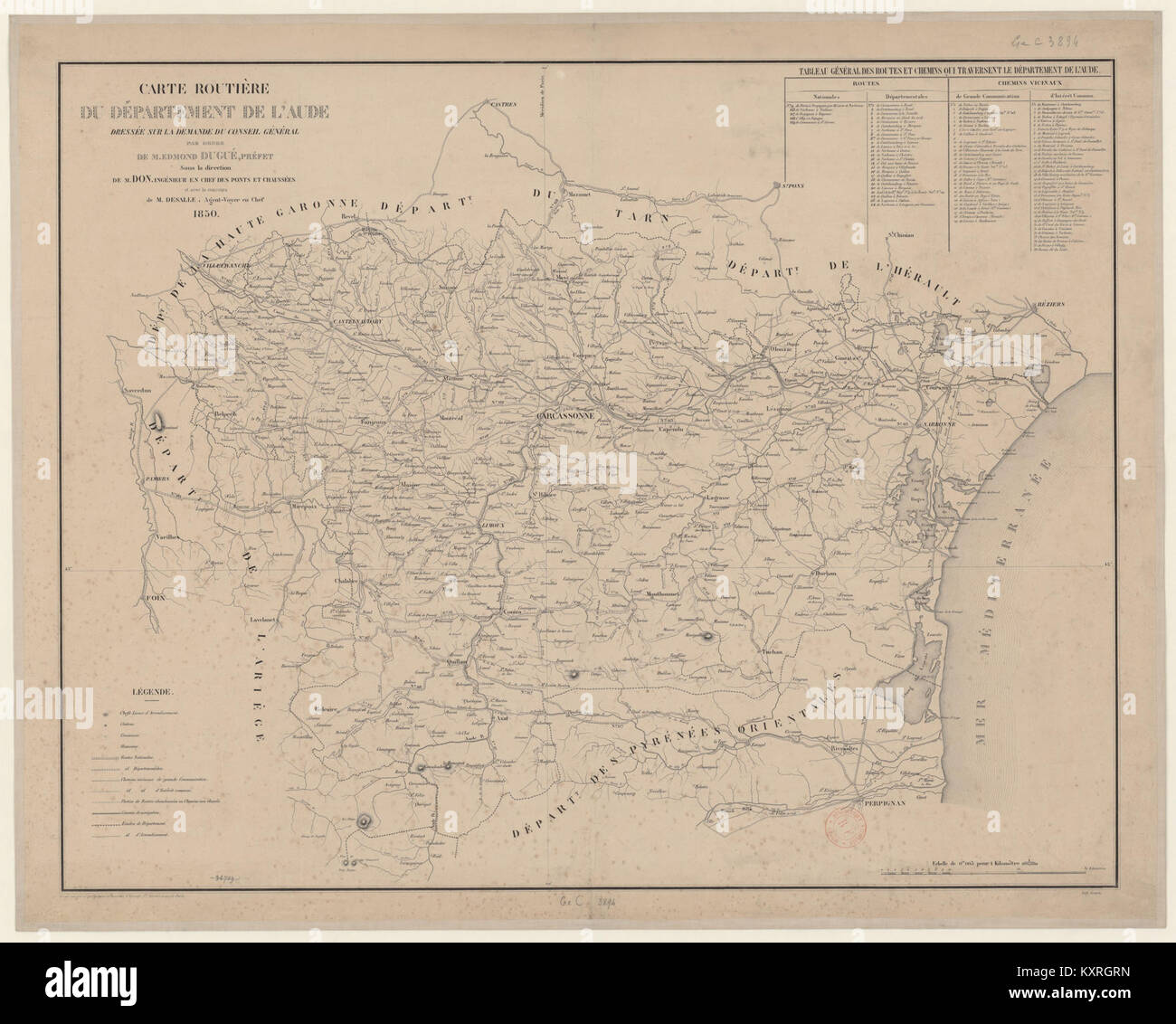 Aude department map hi-res stock photography and images - Alamy