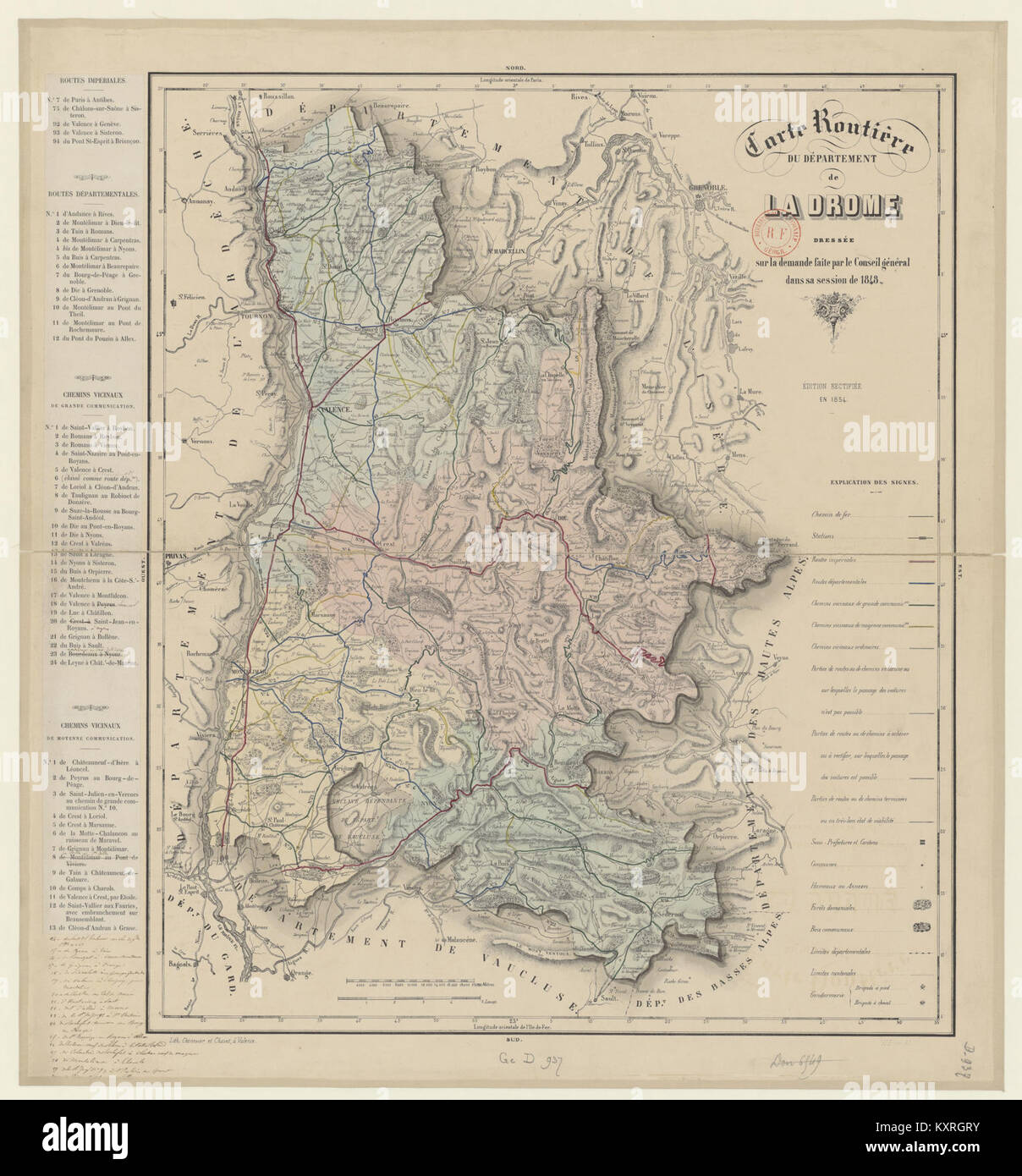 Planning a route french map hi-res stock photography and images - Alamy