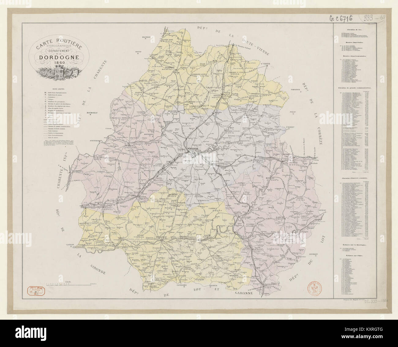 Map of dordogne hi-res stock photography and images - Alamy