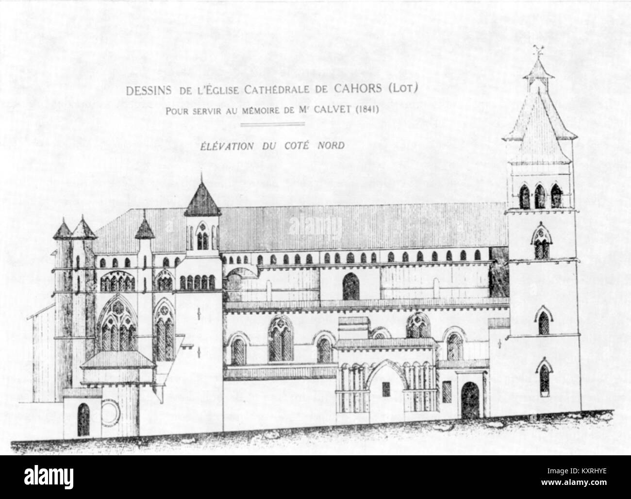 Building elevation from north Black and White Stock Photos & Images - Alamy