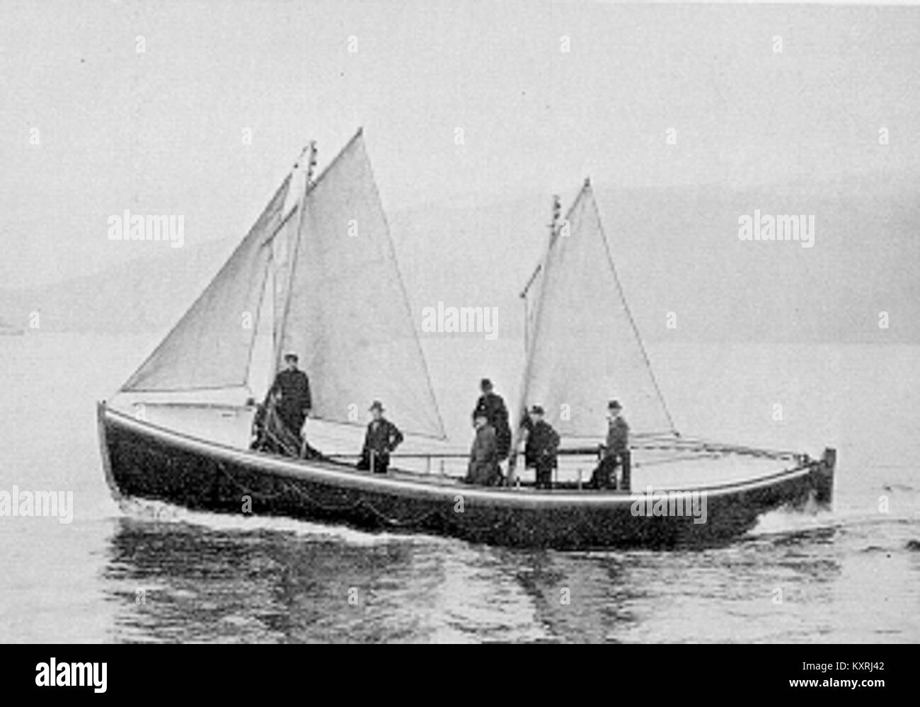A photograph of the CCG (Canadian Coast Guard) motor lifeboat from 1907 ...