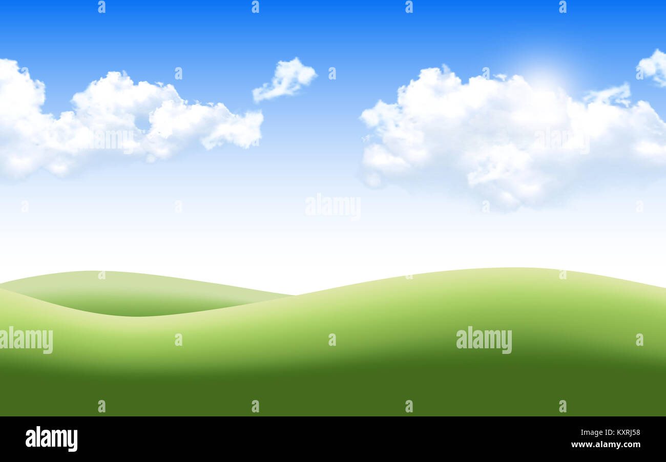 Nature scene with blue sky Stock Photo - Alamy