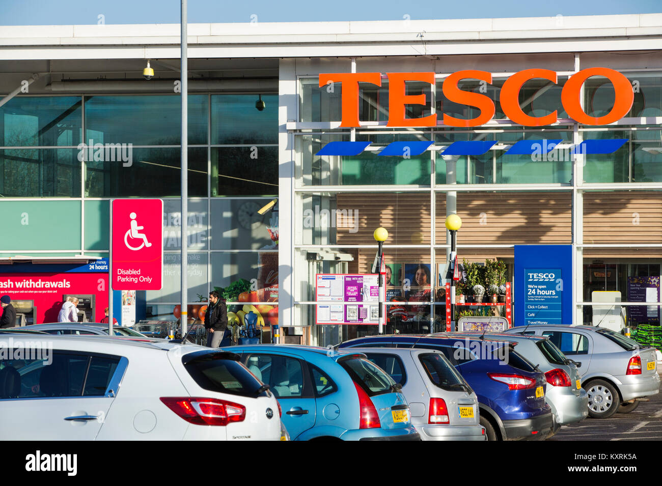 A Tesco supermarket in Loughborough, Leicestershire, UK Stock Photo - Alamy