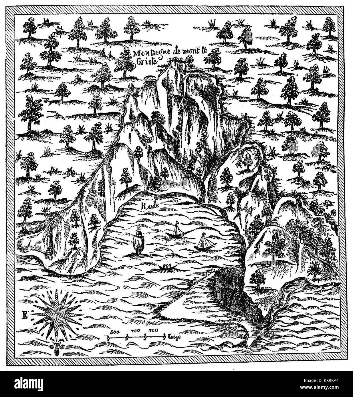 An illustration from Volume 1 of Samuel de Champlain’s works, published ...