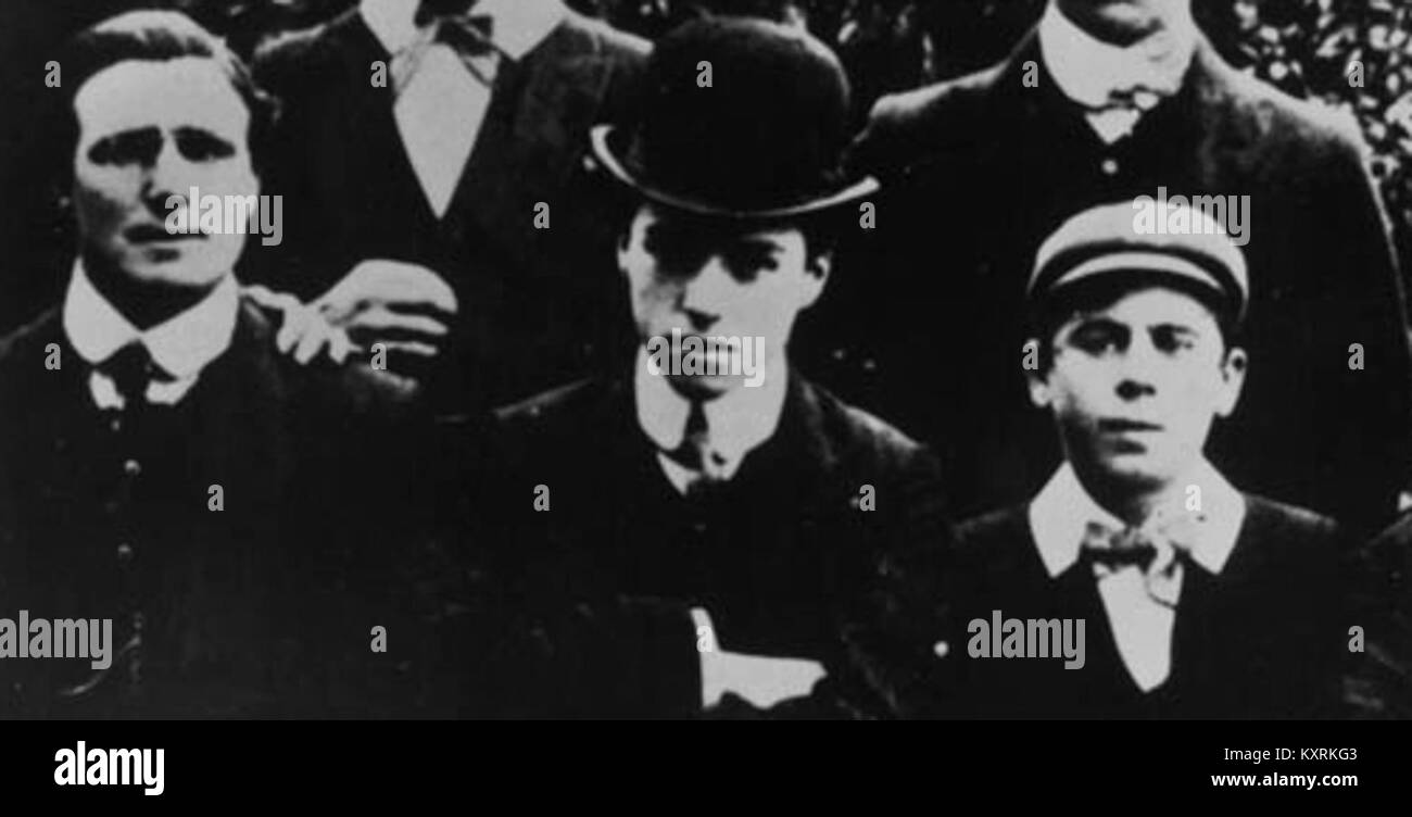 This image features a cropped scene from Charlie Chaplin's 'Casey's ...