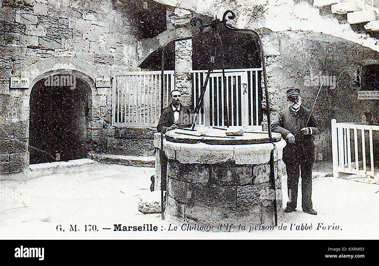 Chateau d'If - la prison de l'Abbé Faria - Marseille (1927 Stock Photo ...