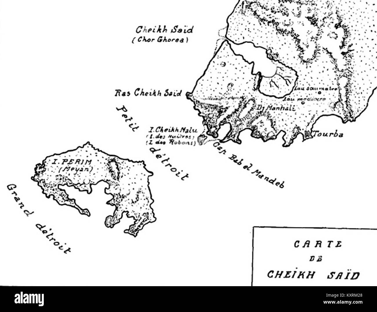 This map depicts Cheikh Saïd and the Périm region, providing ...