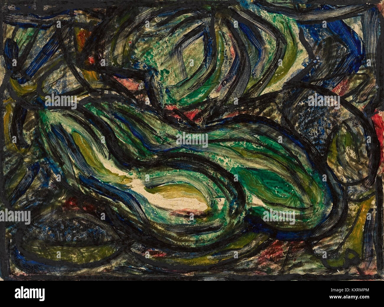 Christian Rohlfs' 'Zwei Schlangenkörbisse' (Two Snake Bites) from 1910 ...