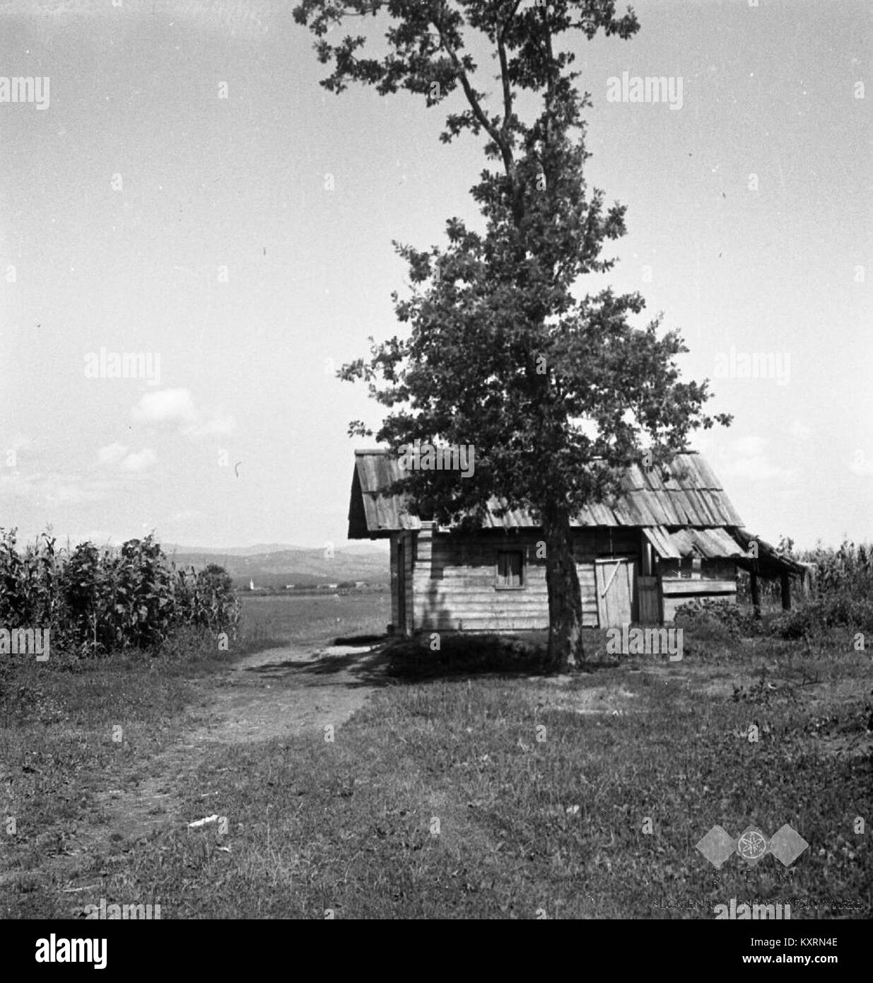 Ciganska koča, Pristava 1956 (2 Stock Photo - Alamy