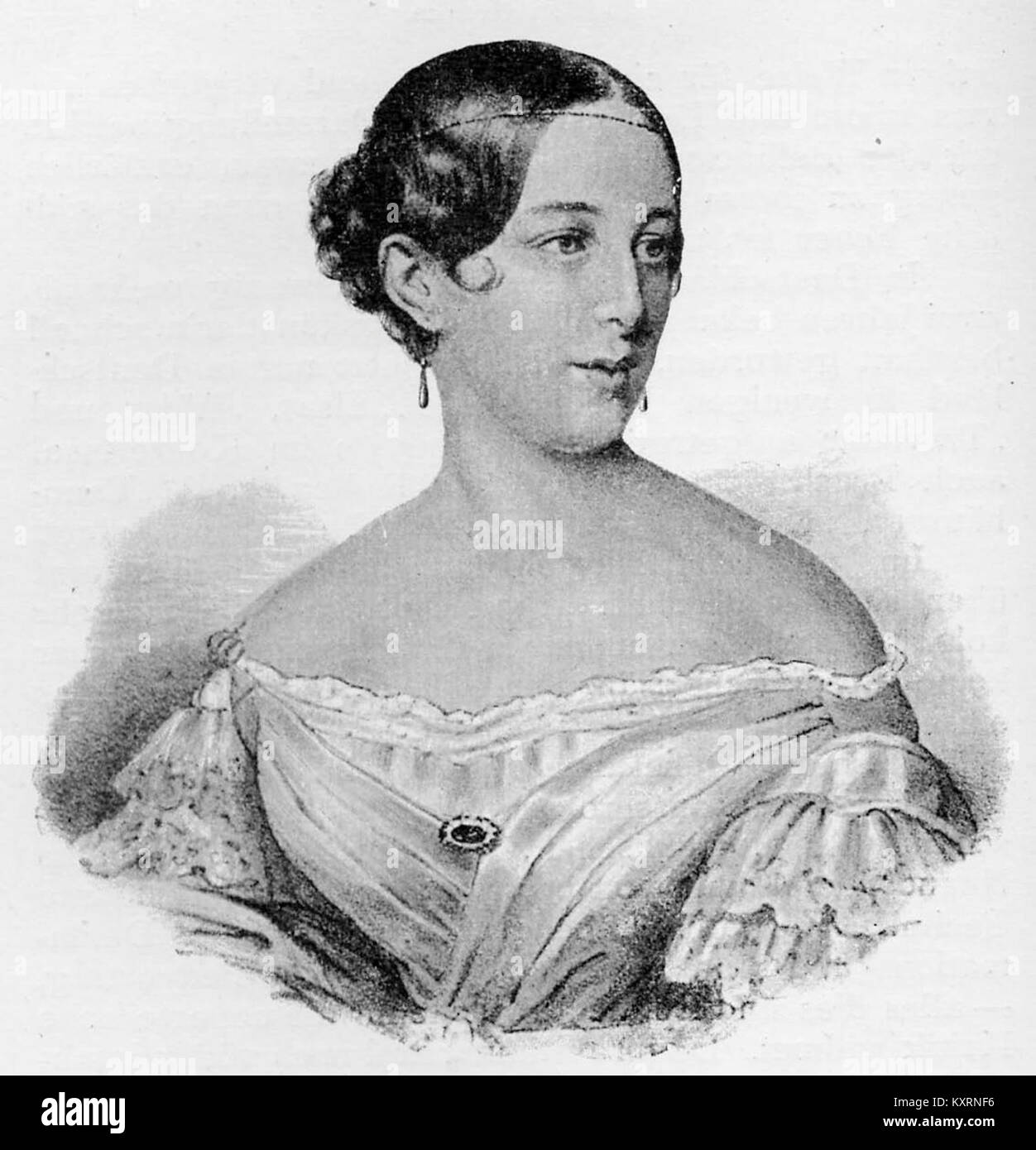 19th century female opera singer Black and White Stock Photos & Images ...