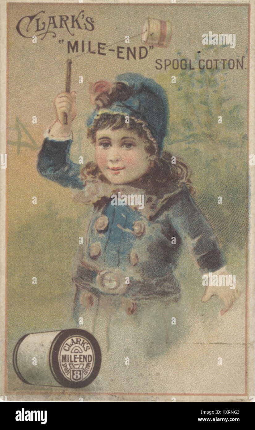 Clark's Spool Cotton, a well-known brand of sewing thread, was a ...