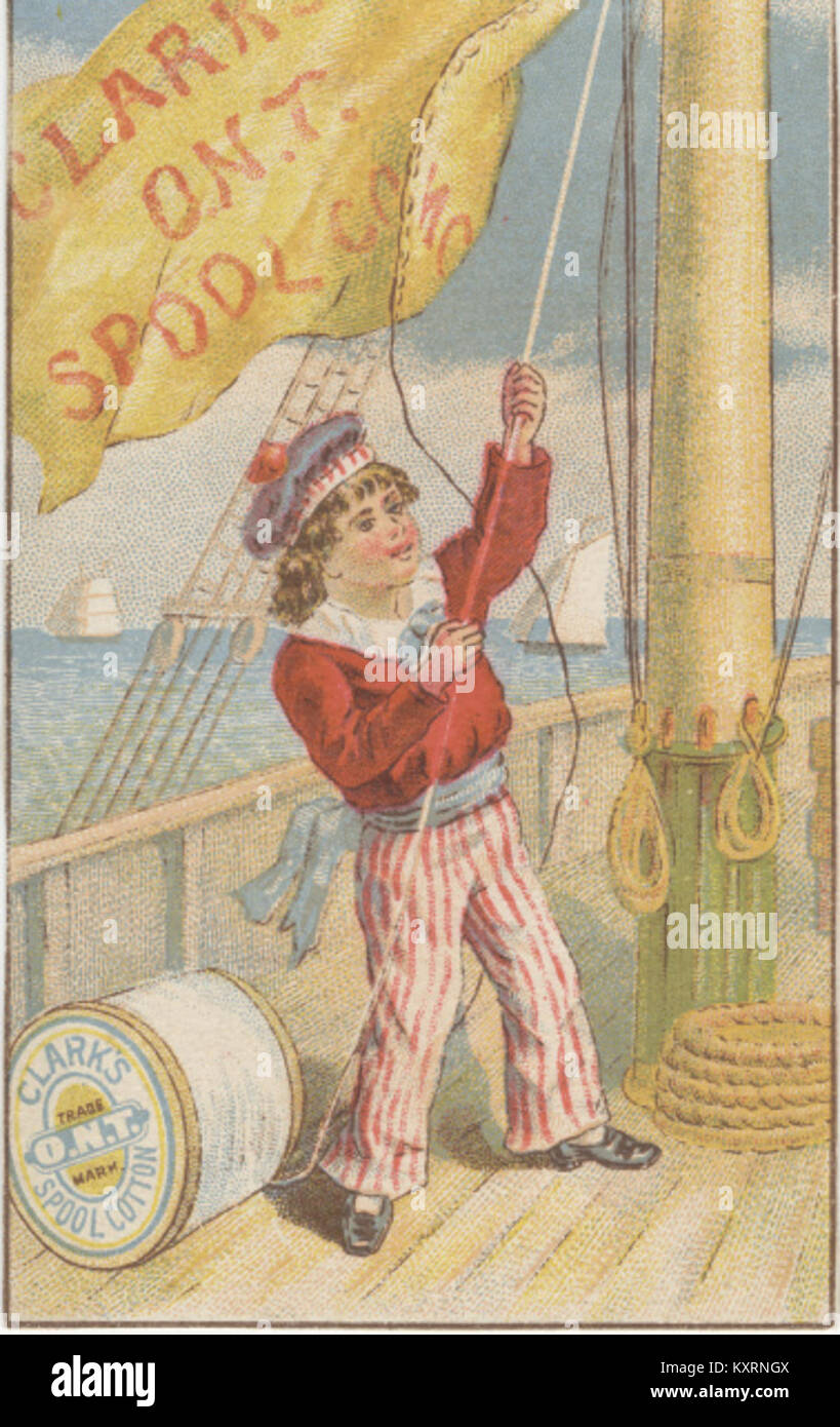 Clark's Spool Cotton was a brand of sewing thread popular in the late ...